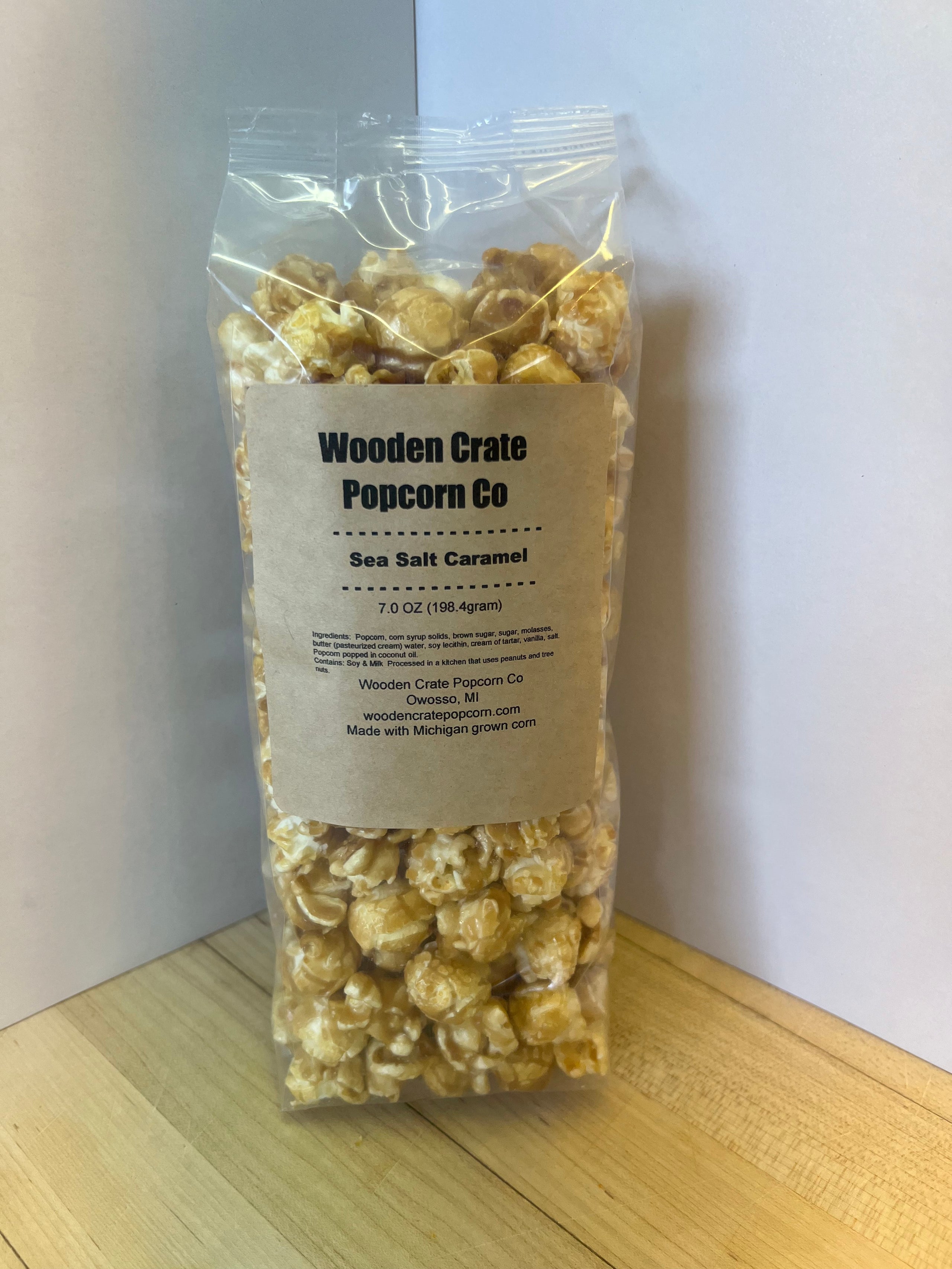 Wooden Crate Popcorn Co - Sea Salt Caramel Popcorn | LULU CADIEUX: SHOP ...