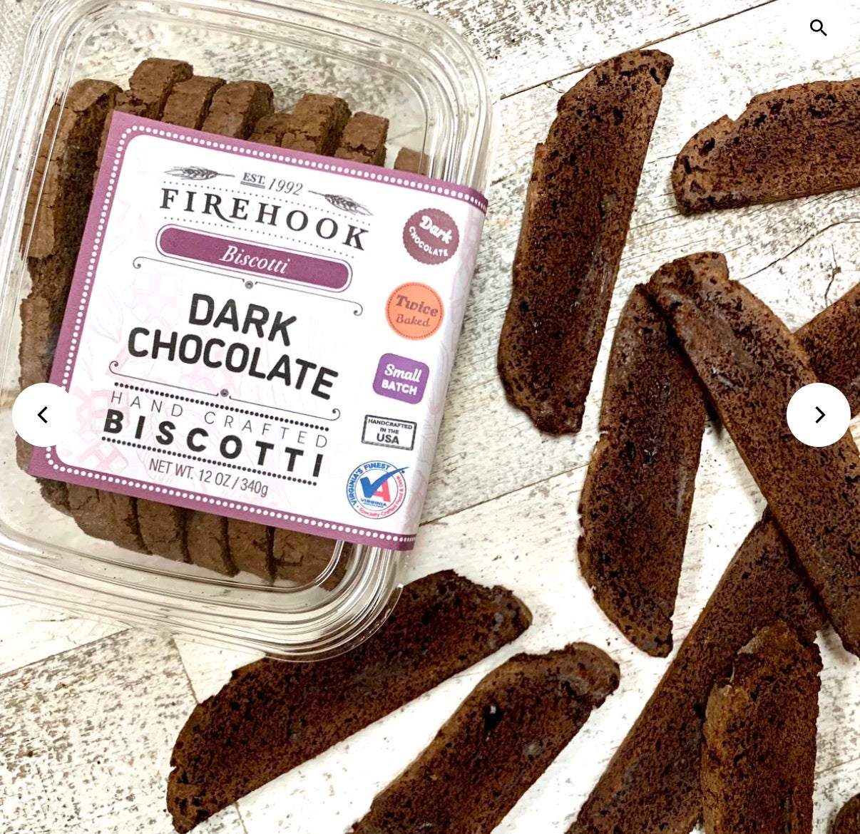 Firehook Chocolate Biscotti 12oz | LULU CADIEUX: SHOP. COOK. LAUGH. LIVE.