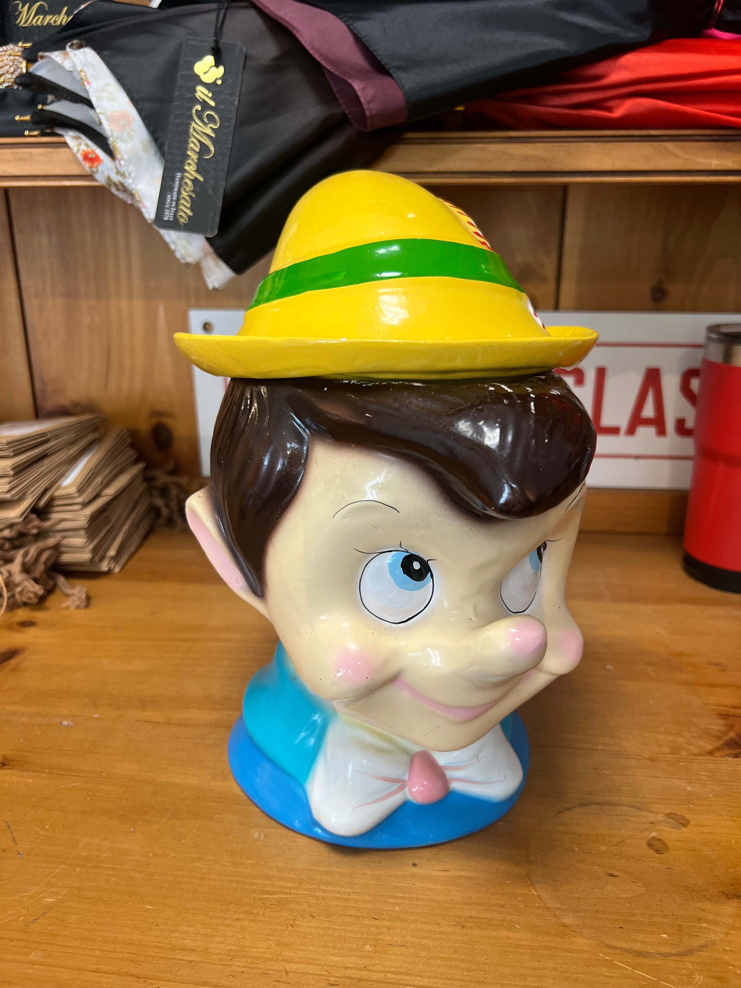 Pinocchio Cookie Jar 1930's - 1940's Rare | LULU CADIEUX: SHOP. COOK ...